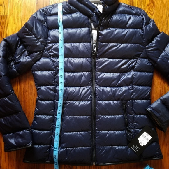 Black Rivet | Jackets & Coats | Nwt Navy Blue Puffer Jacket With Faux ...